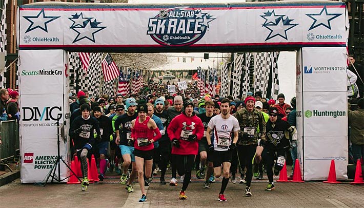 The Columbus Blue Jackets 5th Line 5K Race
