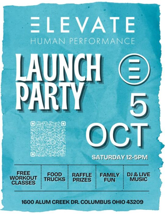 Elevate Human Performance Launch Party - Columbus on the Cheap